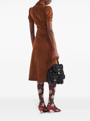 Prada Suede Midi Dress