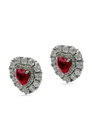 JUWELINA PARIS Ember Ruby Stud Earrings