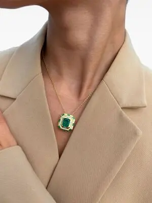 JUWELINA PARIS Byzantine Emerald Necklace