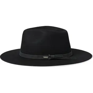 Brixton Hawkins Wool Cowboy Hat - Black