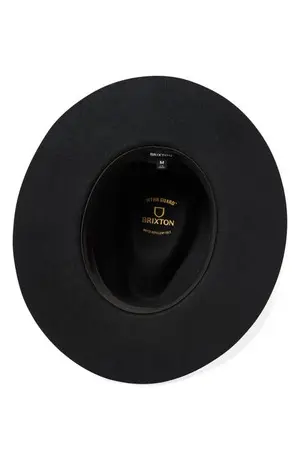 Brixton Hawkins Wool Cowboy Hat - Black