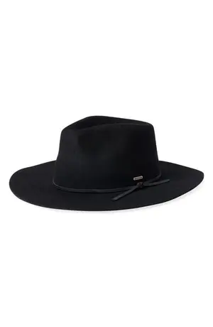 Brixton Hawkins Wool Cowboy Hat - Black