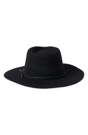 Brixton Hawkins Wool Cowboy Hat - Black