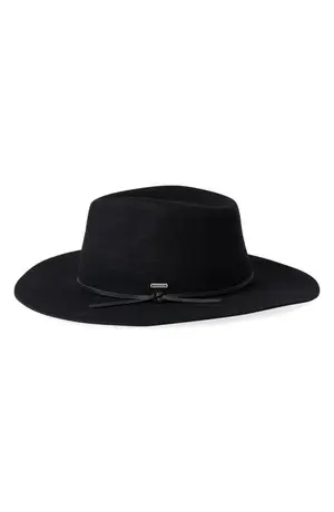 Brixton Hawkins Wool Cowboy Hat - Black