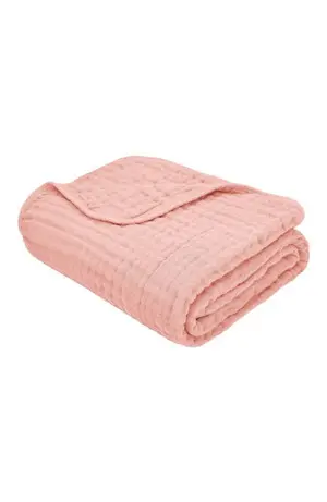 COMFY CUBS Baby Muslin Blanket Lace Pink