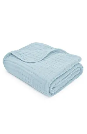 COMFY CUBS Baby Muslin Blanket - Sky Blue