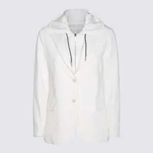 Eleventy Belted Wool Coat - Multicolor