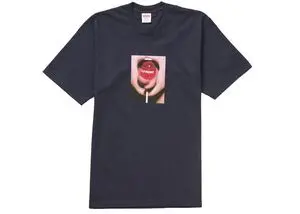 Supreme Lollipop Tee Shirt - Navy Blue