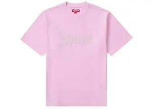 Supreme Rhinestone Short Sleeve Top - Pink