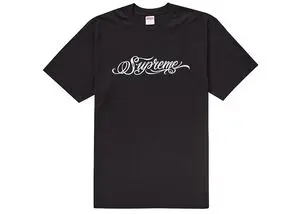 Supreme Script Tee Shirt - Black