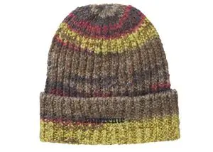 Supreme Space Dye Stripe Beanie - Brown