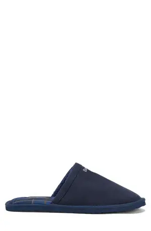 Barbour Everitt Sueded Mule Slipper - Navy