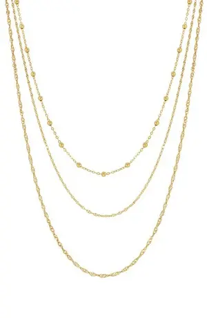 Bony Levy 14k Gold Layered Chain Necklace - 14k Yellow Gold