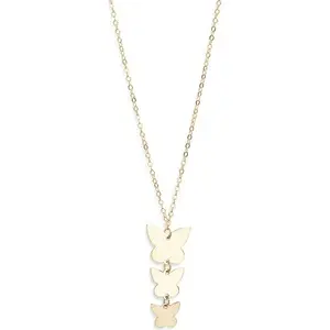 Bony Levy 14k Gold Butterfly Pendant Necklace - 14k Yellow Gold
