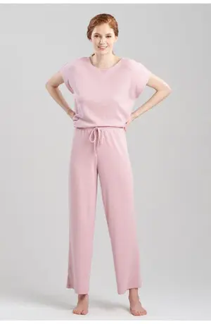 Natori Eden Everywhere Straight Leg Pant - Light Pink
