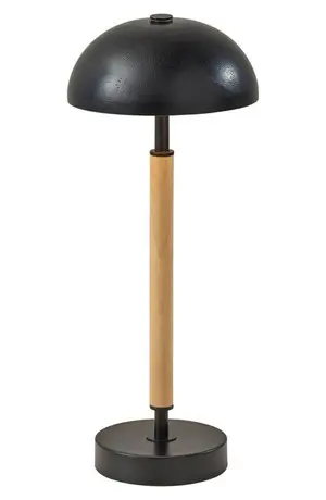 ADESSO Ronny Cordless Led Table Lamp - Natural Wood / Black