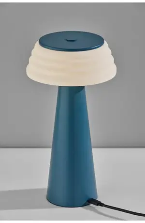 ADESSO Jacky Cordless Led Table Lamp - Dusty Blue
