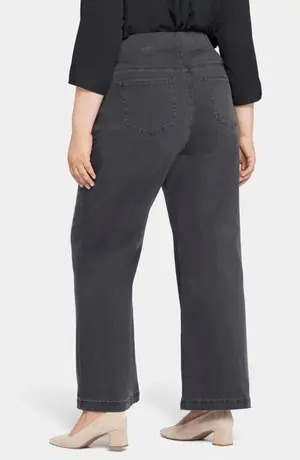 NYDJ Teresa Wide Leg Pull-on Jeans - Sierra
