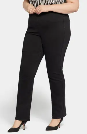 NYDJ Pull-on Straight Leg Jeans - Stellar