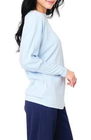 GIBSONLOOK Slouchy Boatneck Top - Cashmere Blue