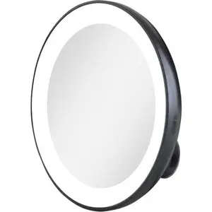 ZADRO Lighted Compact Mirror With 15x Magnification & Suction Cup - Black