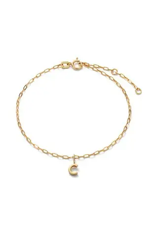 ANA LUISA Charm Letter Bracelet - C