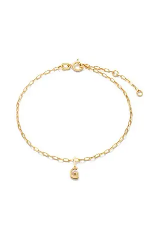 ANA LUISA Charm Letter Bracelet - G