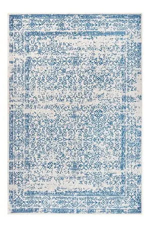 JONATHAN Y Ferro Filigree Area Rug - Cream/blue