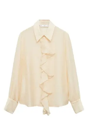 Mango Flying Camisa Button-up Top