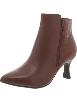 Clarks Kataleyna Womens Leather Pointed Toe Ankle Boots - Brown