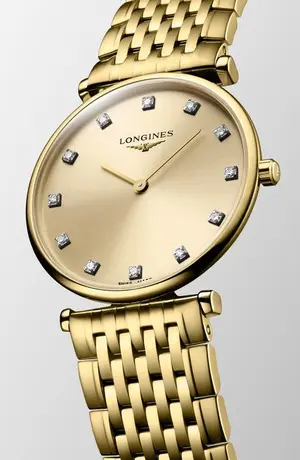 LONGINES La Grande Classique Diamond Bracelet Watch - Yellow