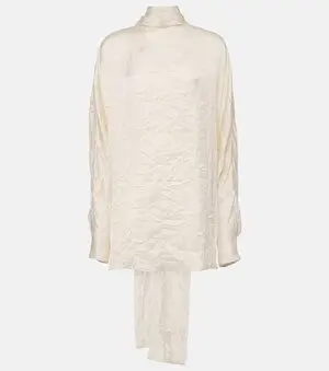 Khaite Bex Satin Top - White
