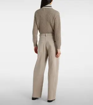 Brunello Cucinelli Mid-rise Wide-leg Jeans
