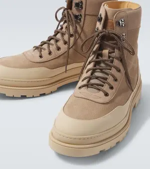 Brunello Cucinelli Leather Lace-up Boots