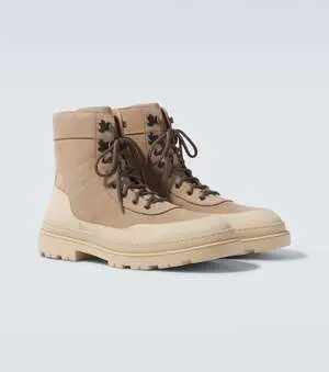 Brunello Cucinelli Leather Lace-up Boots