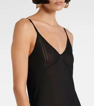 Saint Laurent Jersey Slip Dress