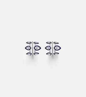 KAMYEN Tulip 18kt White Gold Diamond Earrings