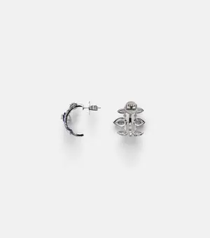 KAMYEN Tulip 18kt White Gold Diamond Earrings