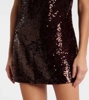 SELF-PORTRAIT Sequined Mini Dress