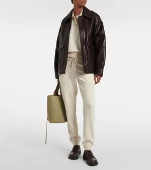 Loro Piana Cocooning Cashmere Polo Sweater - White