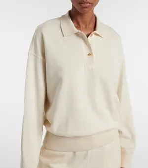 Loro Piana Cocooning Cashmere Polo Sweater - White