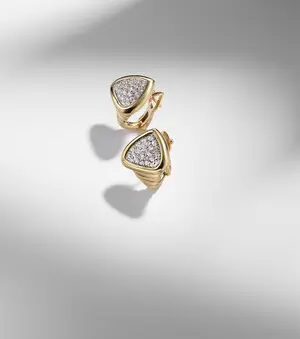 Marina B Trisola 18kt Yellow And Diamond Earrings - Gold