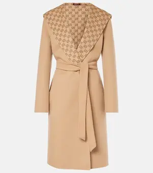 GUCCI GG Reversible Wool & Silk Coat