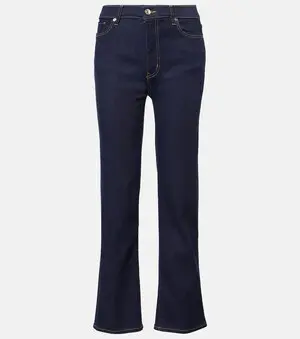 FRAME Le Sleek High-rise Straight Jeans - Blue