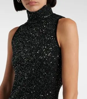 Max Mara Berlina Sequined Maxi Dress