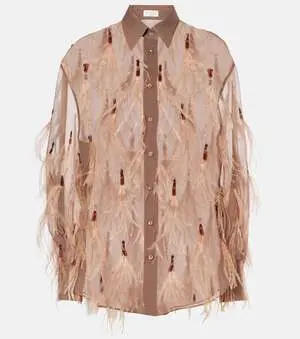 Women's Sheer Organza Shirts