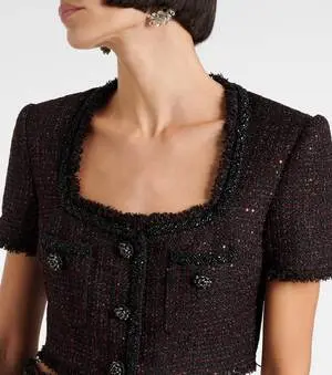 SELF-PORTRAIT Tweed Top