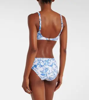 Melissa Odabash Bel Air Printed Bikini Bottom - Yellow