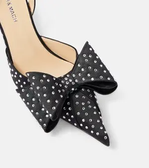 Mach & Mach Le Cadeau' Embellished Slingback Pumps