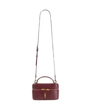 Saint Laurent Gaby Patent Leather Vanity Bag - Red